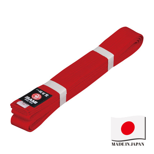 Made in Japan Red Karate Belt – ISAMI Japan